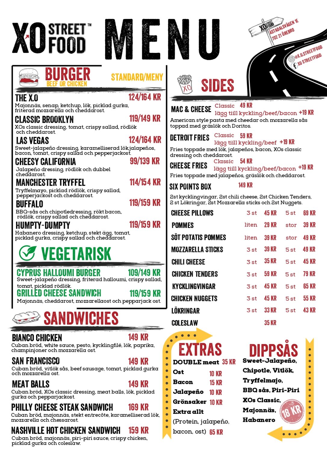Menu - XO StreetFood